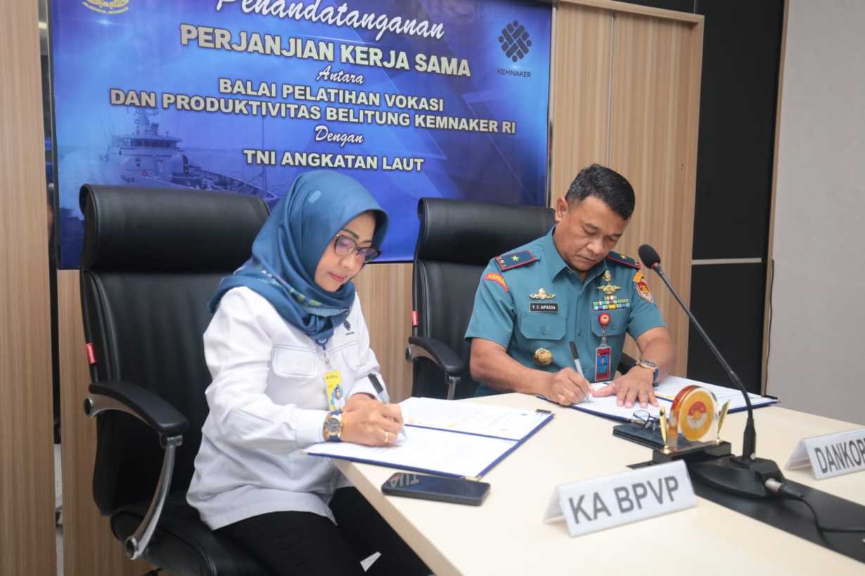 Tingkatkan Kompetensi Pekerjaan Bawah Air, BPVP Belitung Gandeng Koppeba TNI AL - LIPUTAN.CO.ID